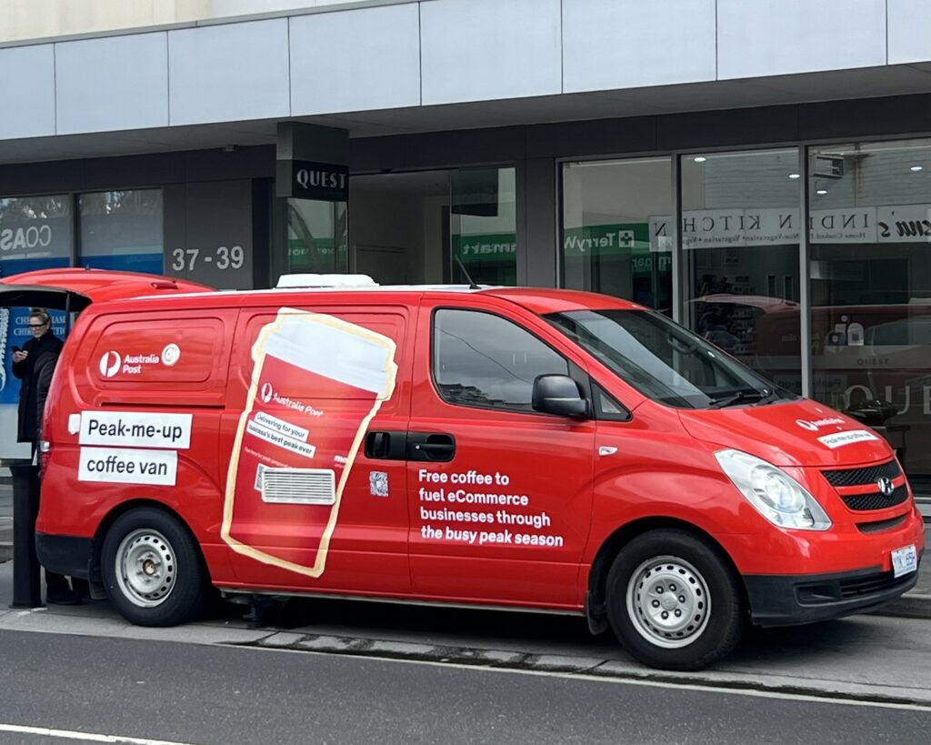 Australia Post Coffee Van On Tour In Sydney!
